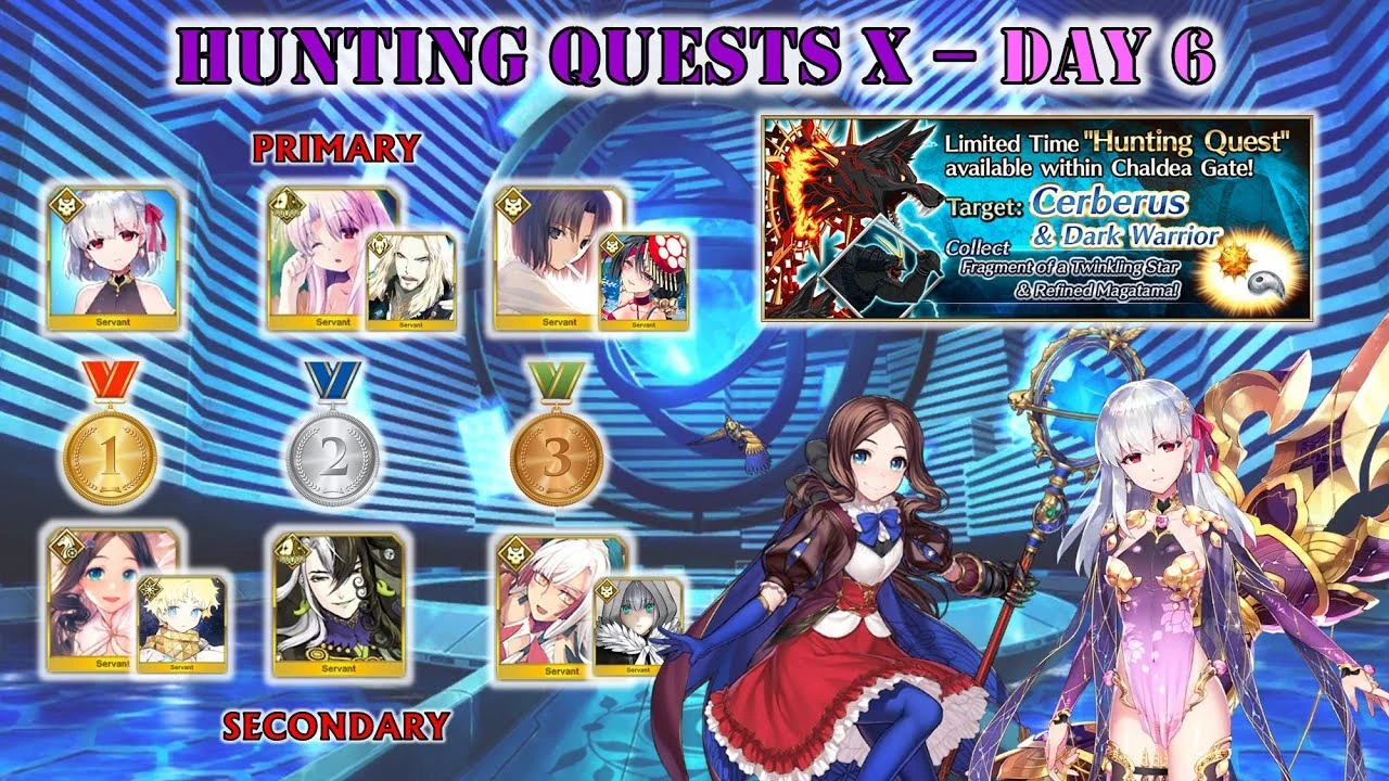 FGO NA – Hunting Quest X - Day 6: Cerberus & Dark Warrior Hunt (3T farming 6-5 slot) | Fandom