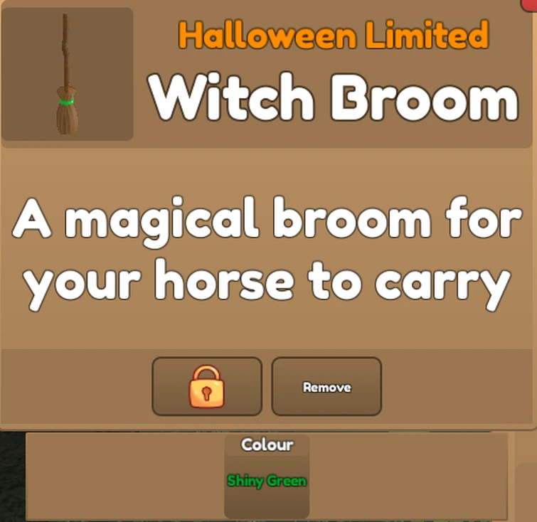 I am trying to get nice brooms and Ruby gives me only green ones. Welp ...