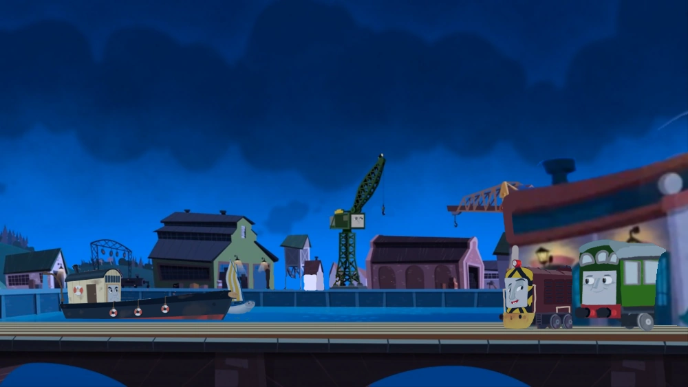 Night time at Brendam Docks | Fandom