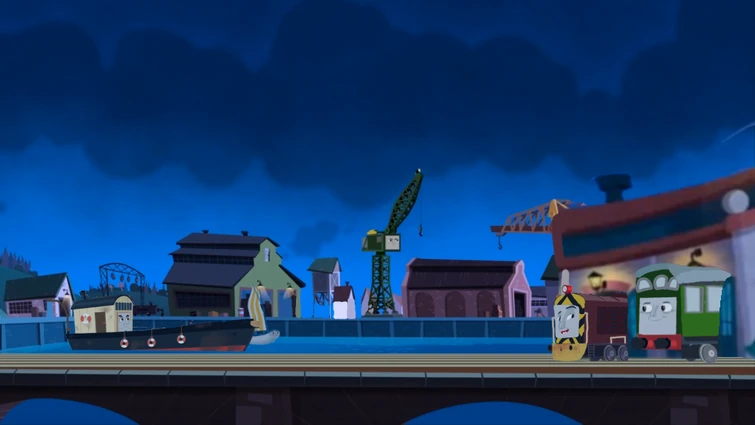 Night time at Brendam Docks | Fandom