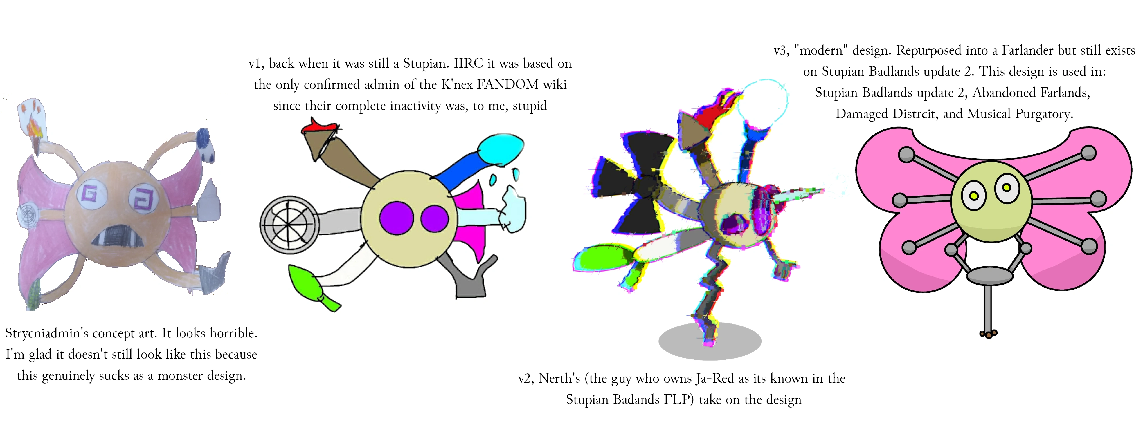 Strycniadmin's (formerly known as Stupidadmin.EXE's) design evolution | Fandom