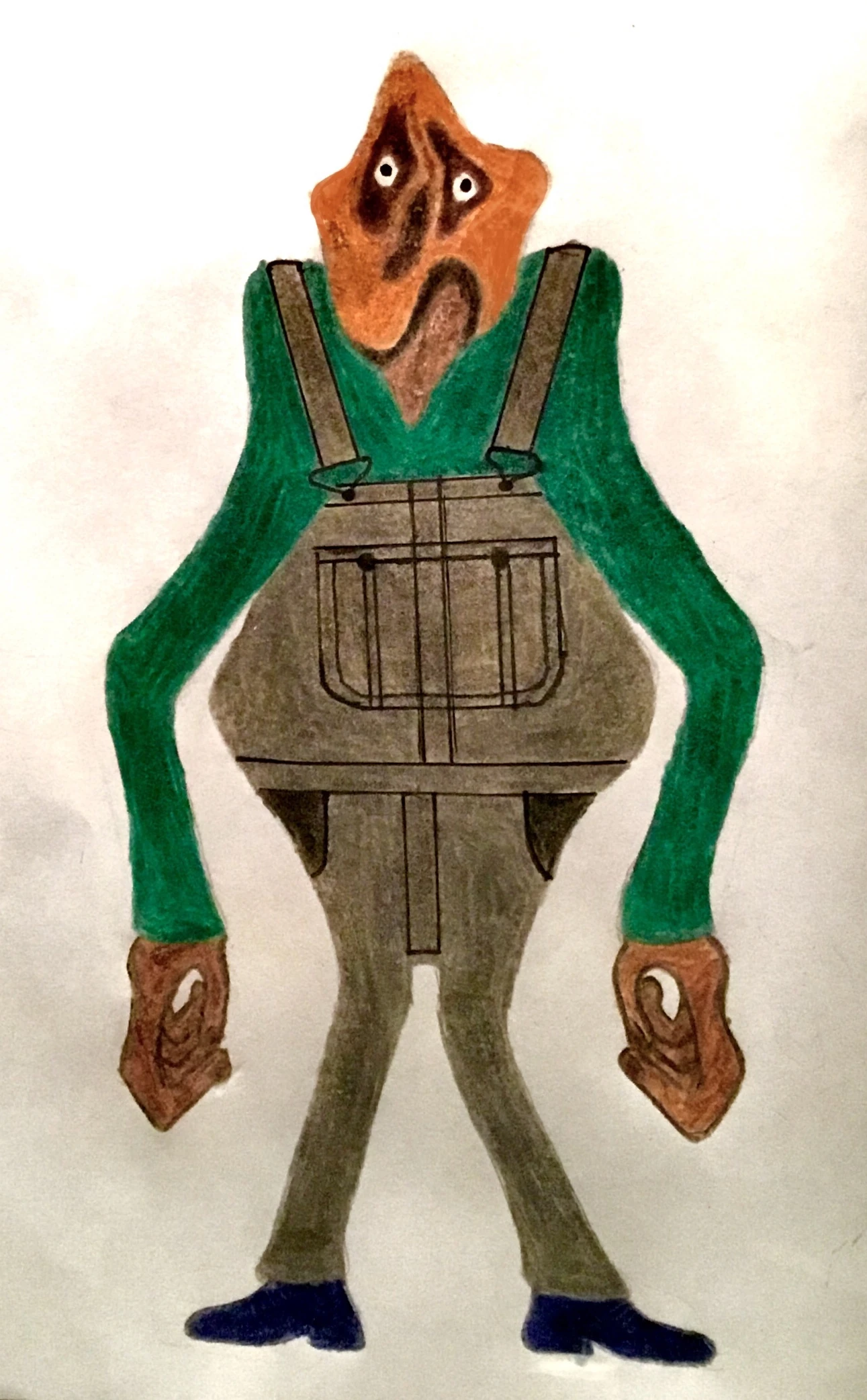 Here is another of my OC monster designs for Little Nightmares. I call ...