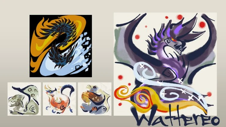 Here is some of my favorite fan-art of MH rise monster Icons made by ...