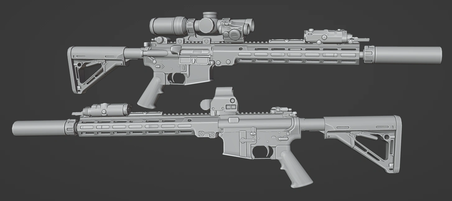 Remodeled M4A1 with Geissele Mk16 URG-I handguard | Fandom