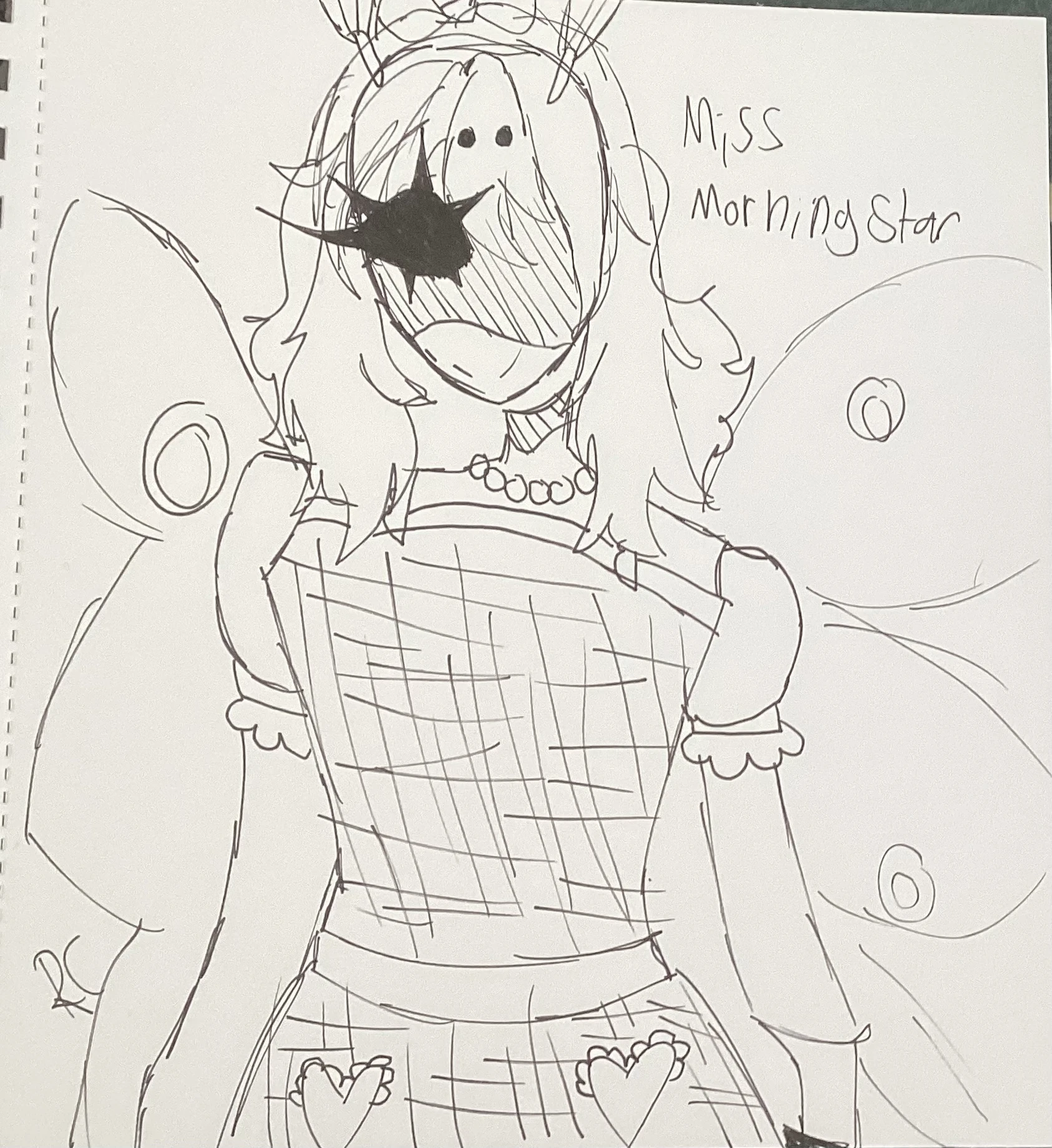 I drew miss morningstar at lunch | Fandom