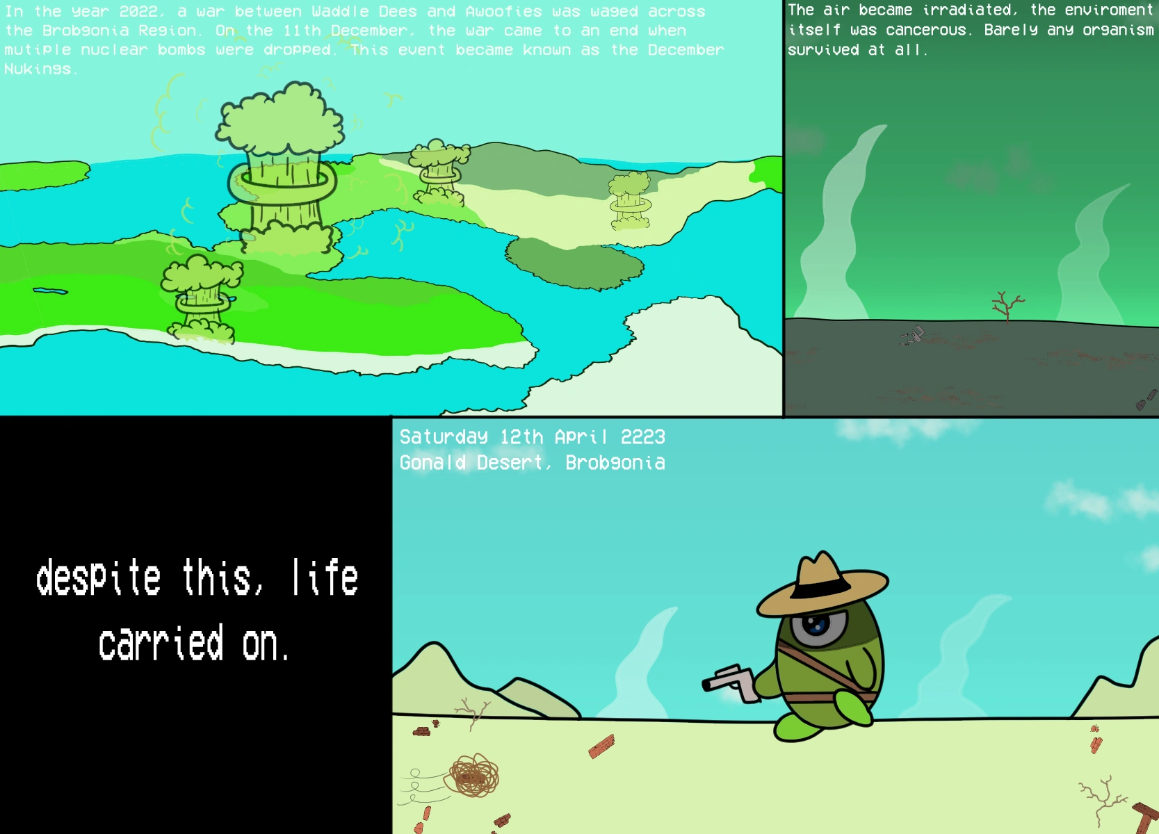 This is the first and only page I made of a possible prequel comic to ...