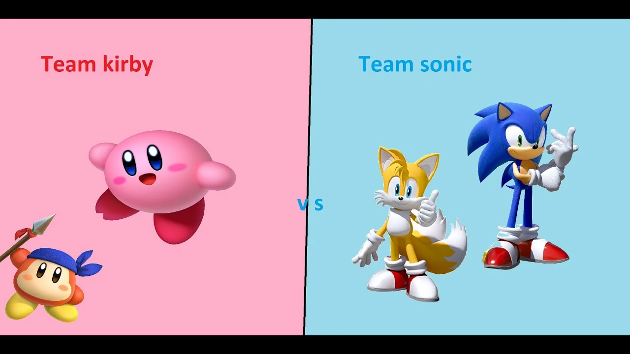 Sonic Vs Mario Vs Megaman Vs Kirby