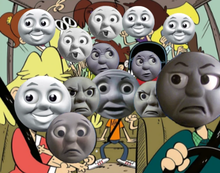 The Loud Family Misbehaving in the Van with Thomas Faces | Fandom