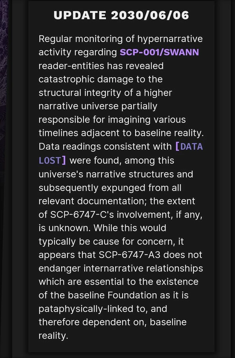 SCP-001 (S Andrew Swann's Proposal) Vs SCP-3812 | Fandom
