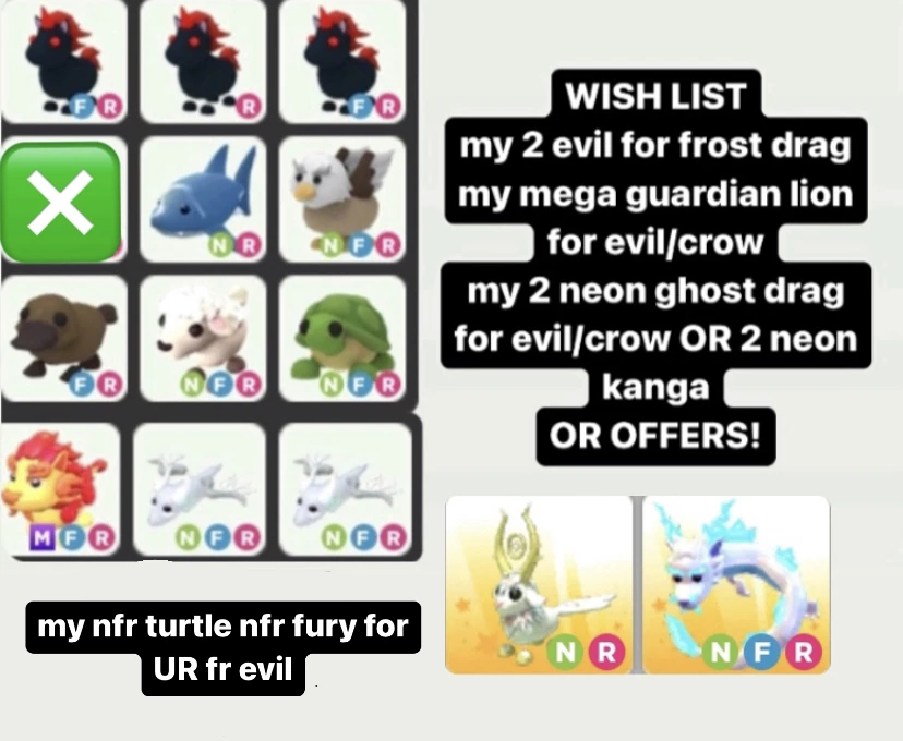 LF: frost drag, evil/crow, or a neon version of these: COW KANGA OR ...