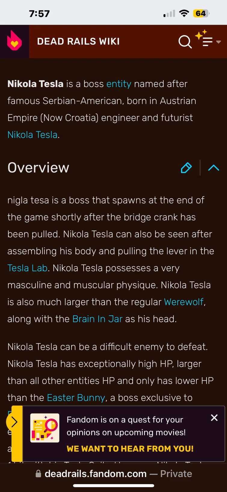 Discuss Everything About Dead Rails Wiki | Fandom