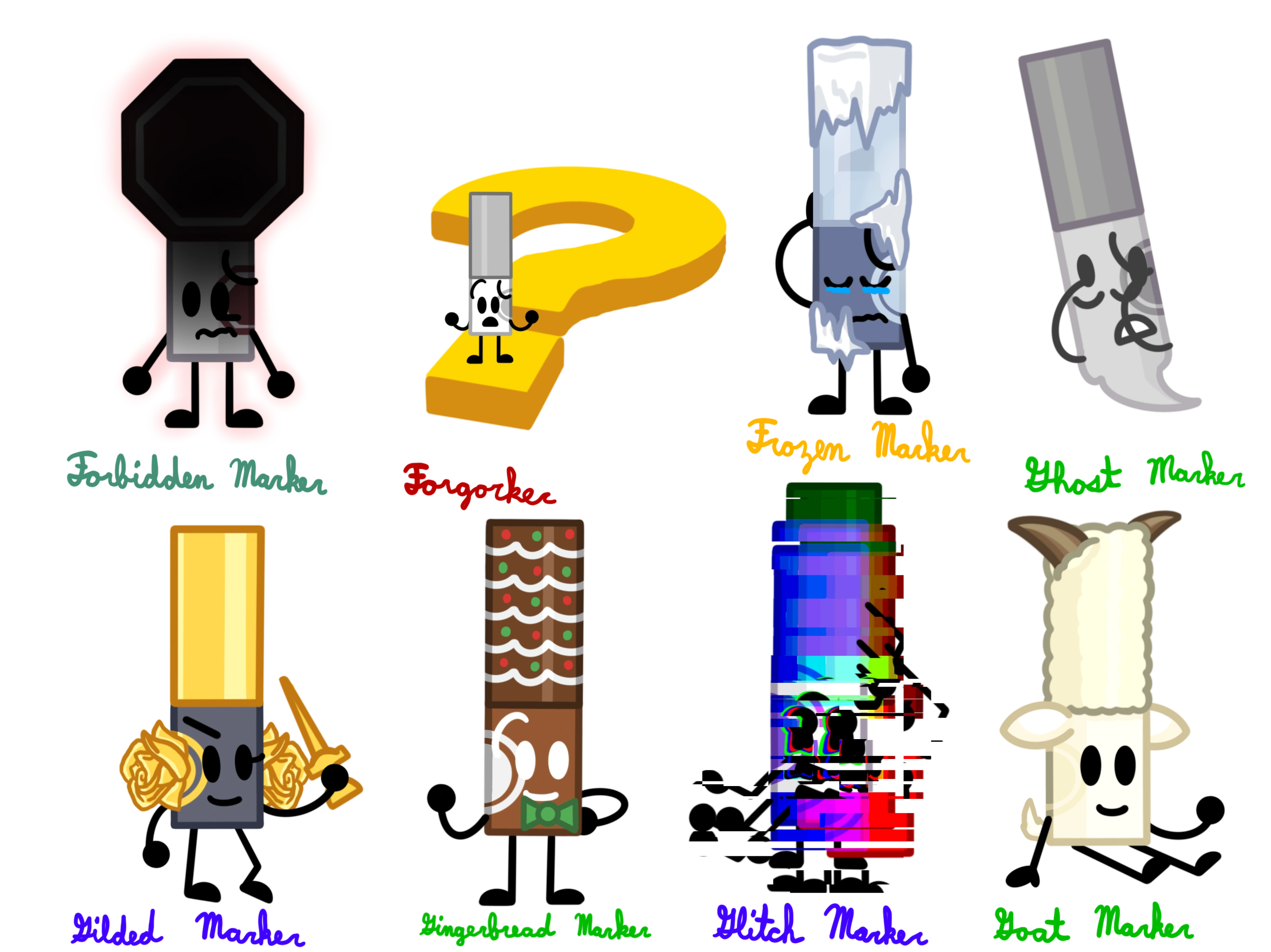 All markers artwork set (Day 21) | Fandom