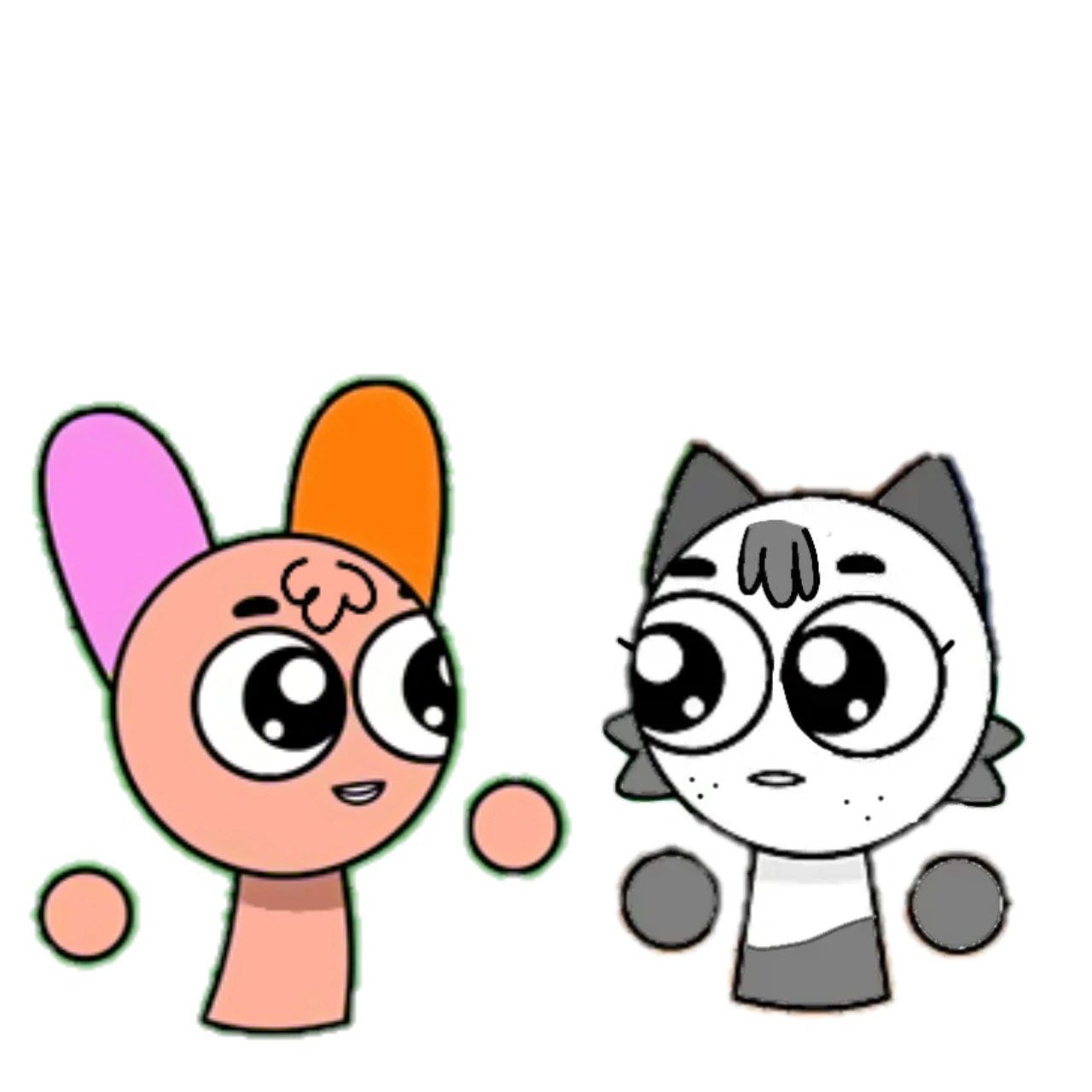 Grenda and Peach GameToons Sprunki Logic Style | Fandom