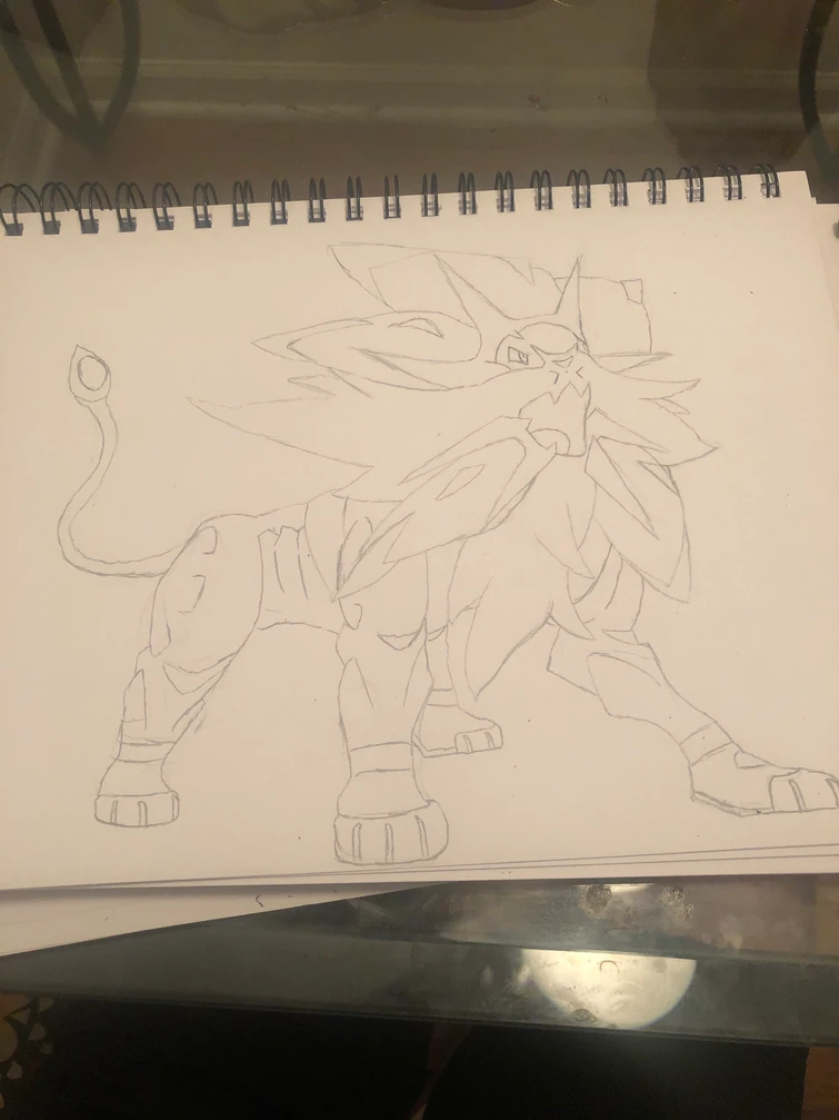 How’d y’all think my Solgaleo came out? Roughly an hour to draw it | Fandom