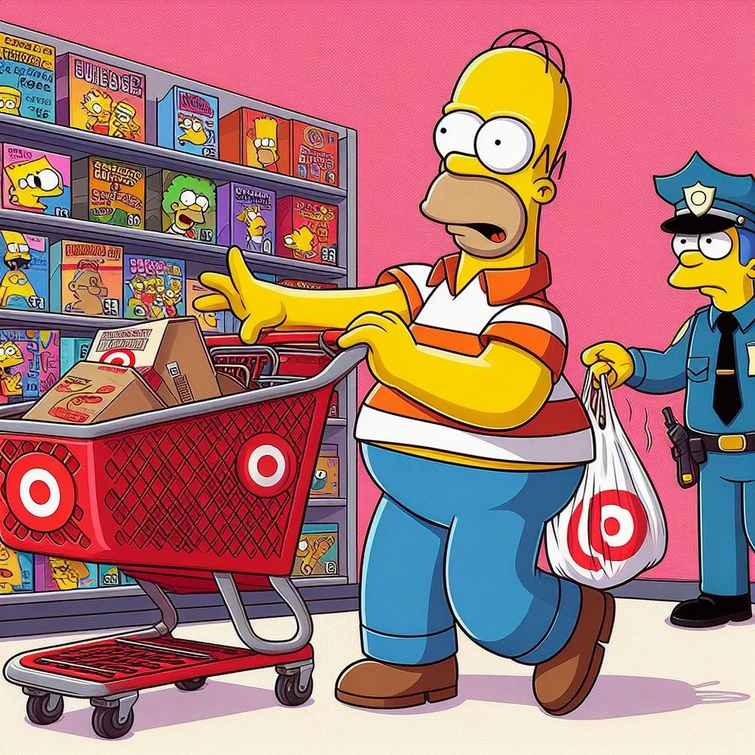 Ai Art of Homer Shoplifting at Target | Fandom