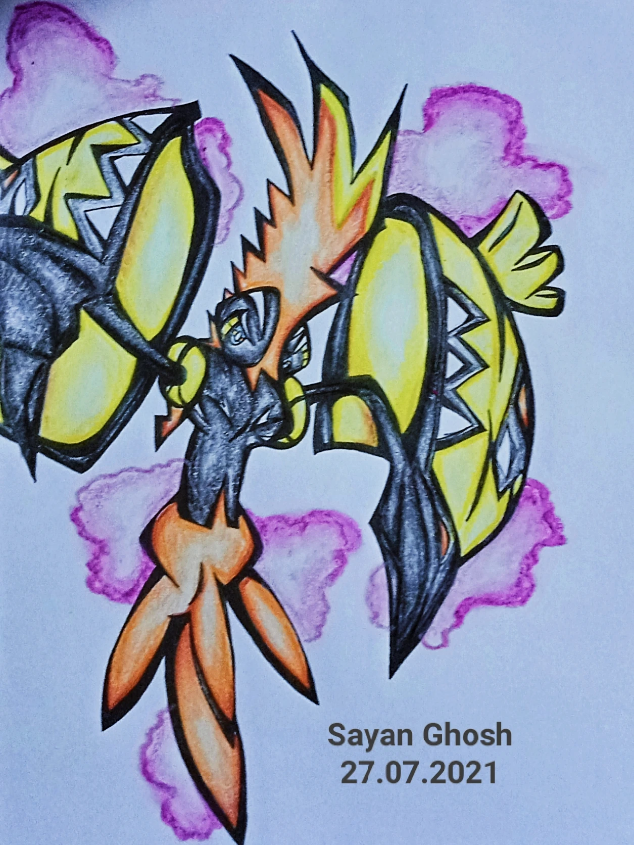 My first ever drawing of Tapu Koko | Fandom