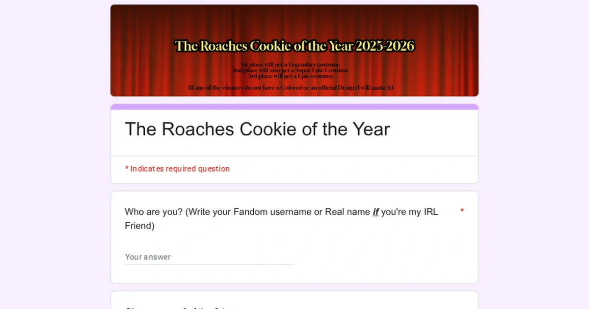 First round of my Cookie of the Year! | Fandom