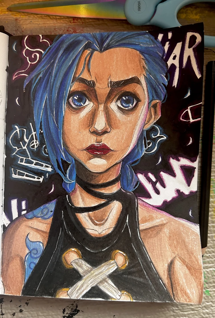 Ghost does traditional??? Jinx prismacolor thibgy | Fandom
