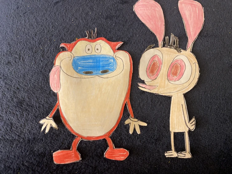 Cute Ren and Stimpy drawing cutout I did. | Fandom