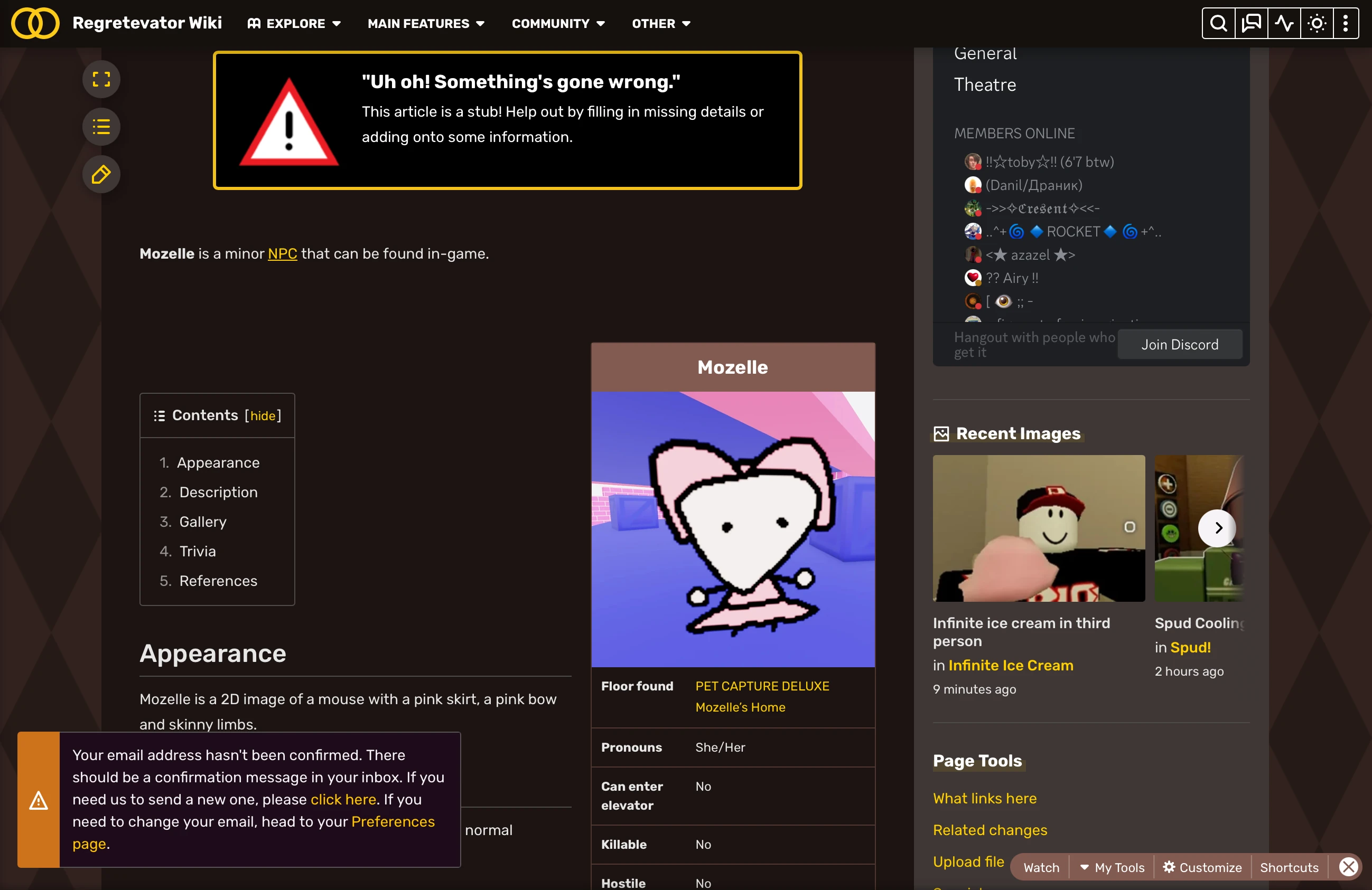 Mozelle finally has a page now. | Fandom