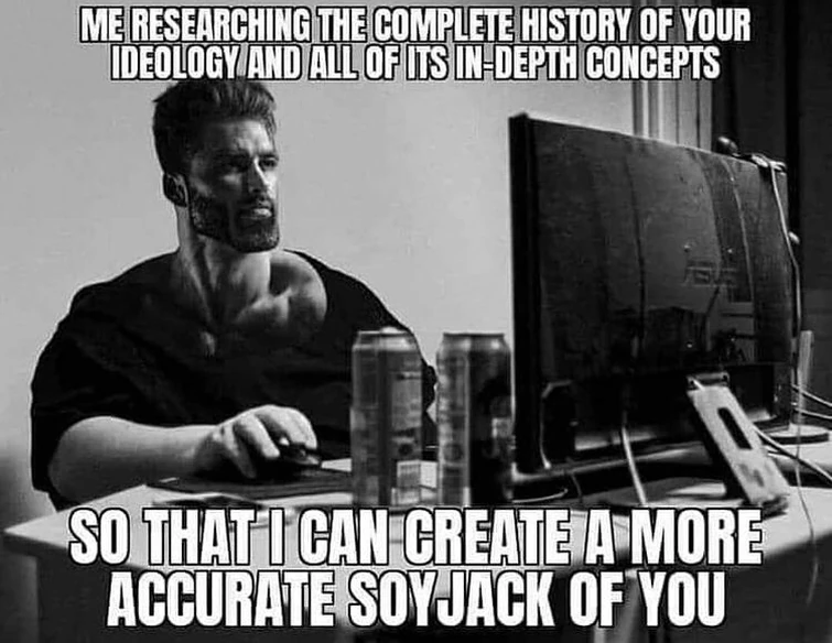 If anyone disagrees with my beliefs I will make a soyjack of you | Fandom