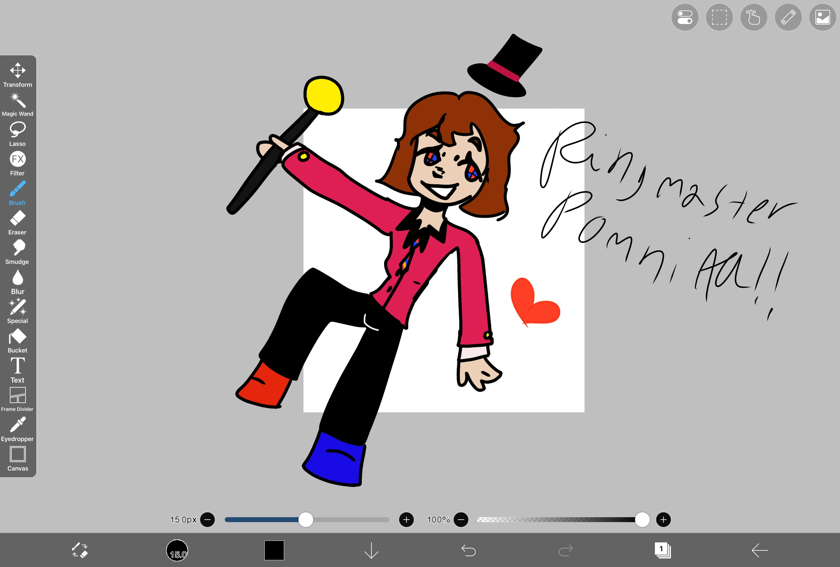 RINGMASTER POMNI AU ART AAHAHAHAHAH | Fandom