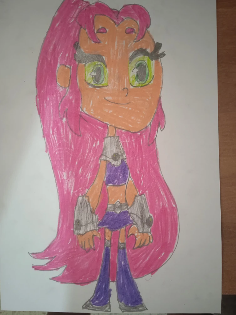My drawing of Starfire | Fandom