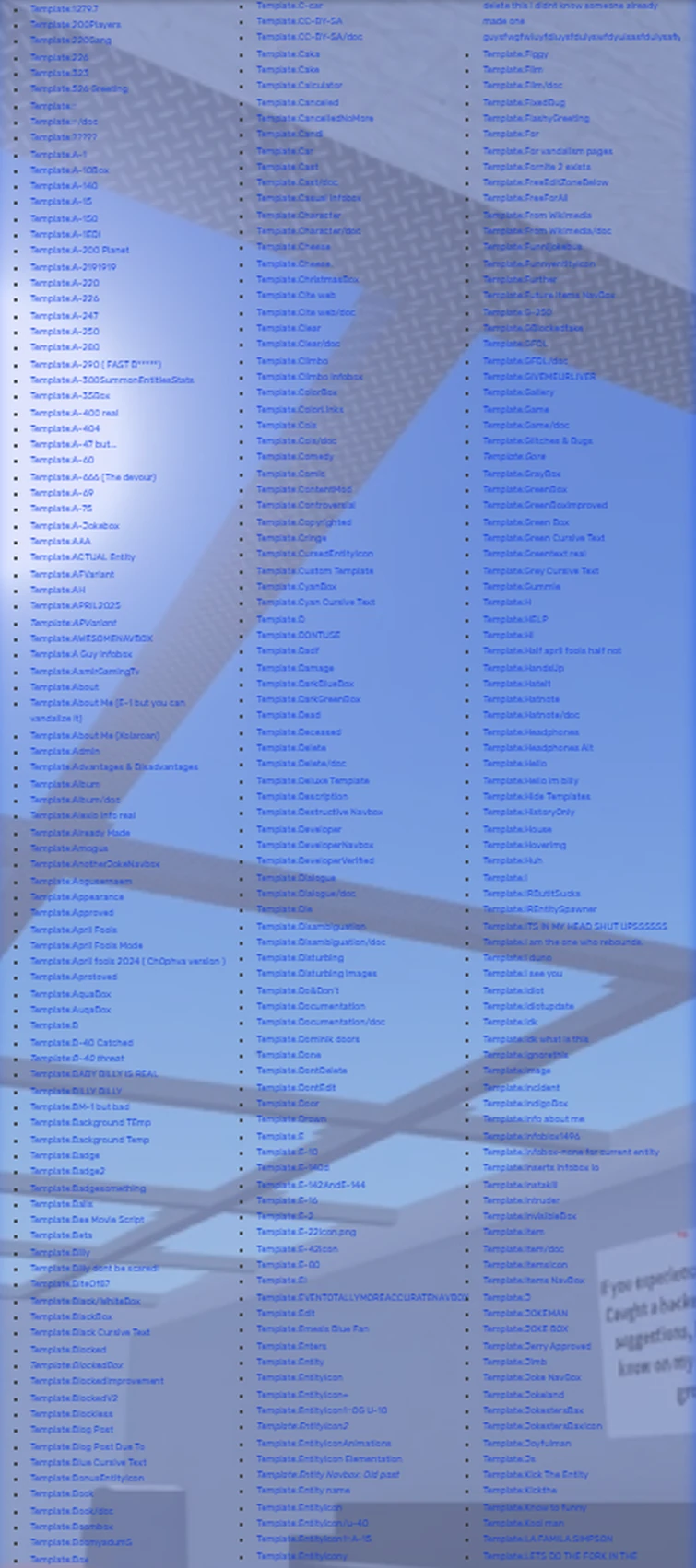 how to find every (mostly dumb) template!! | Fandom