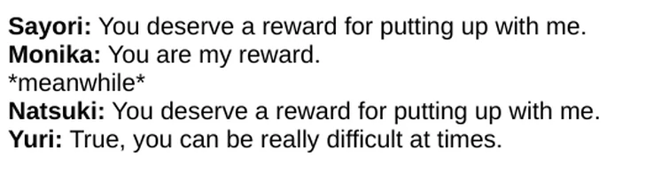 ddlc incorrect quotes | Fandom