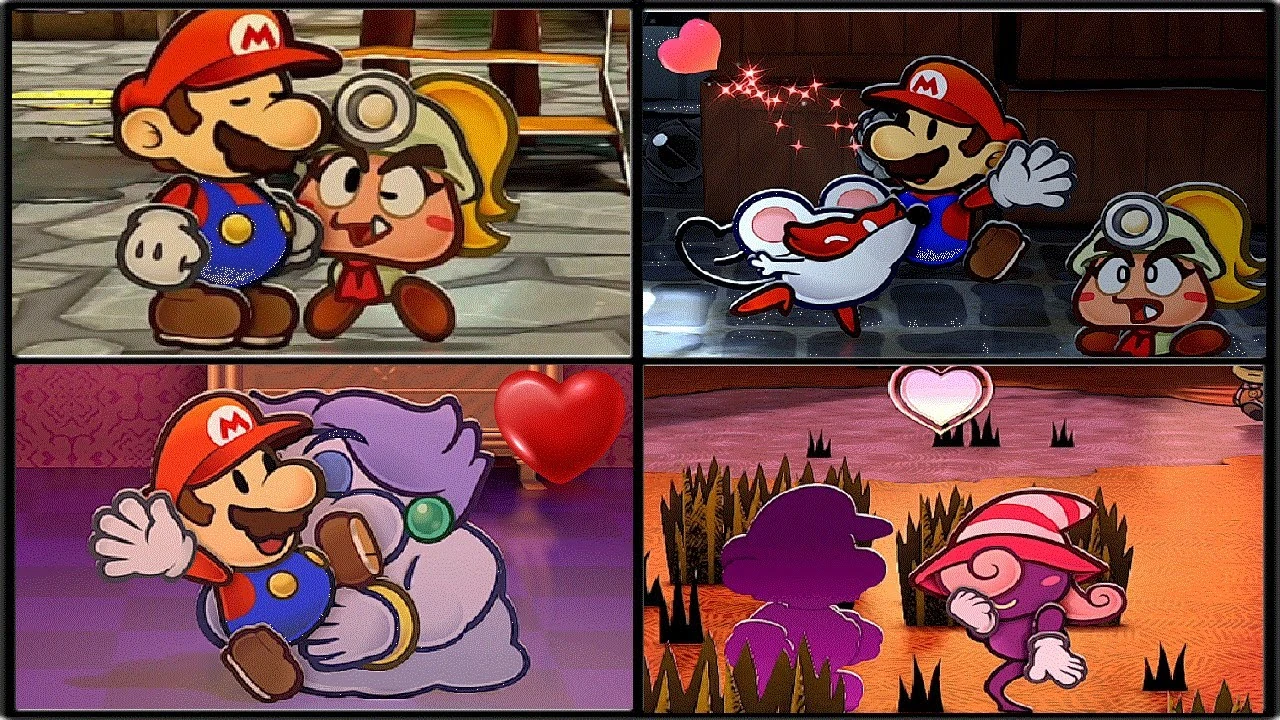 Dang, who would've thunk that Mario in Paper Mario is the huge ladies ...