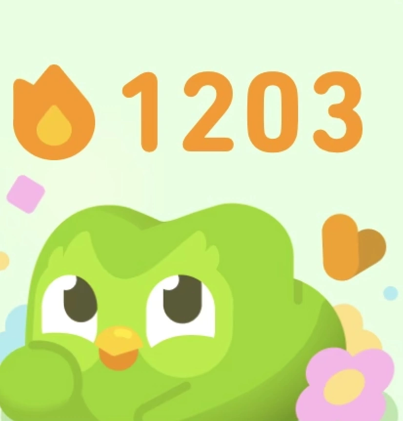 Just me and my Duolingo hanging out again. | Fandom