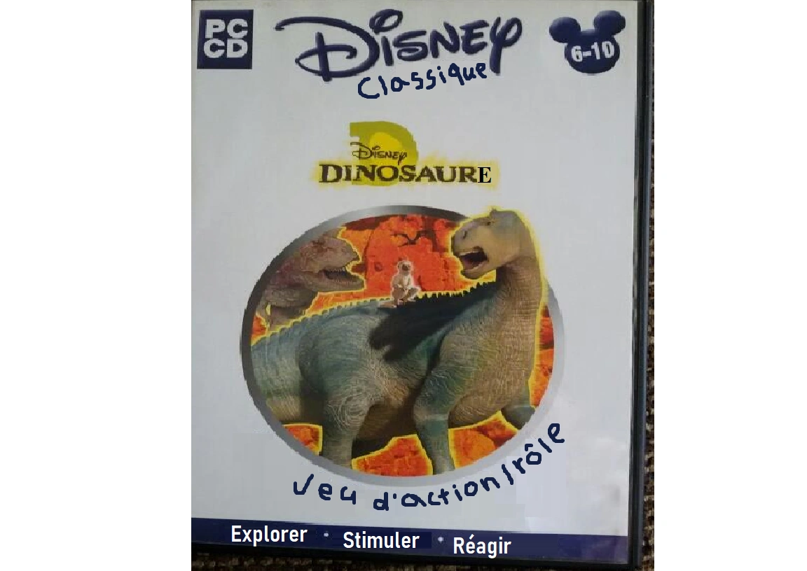 Dinosaure - Disney Classique (PC-CD, Dinosaur, Front cover, French ...