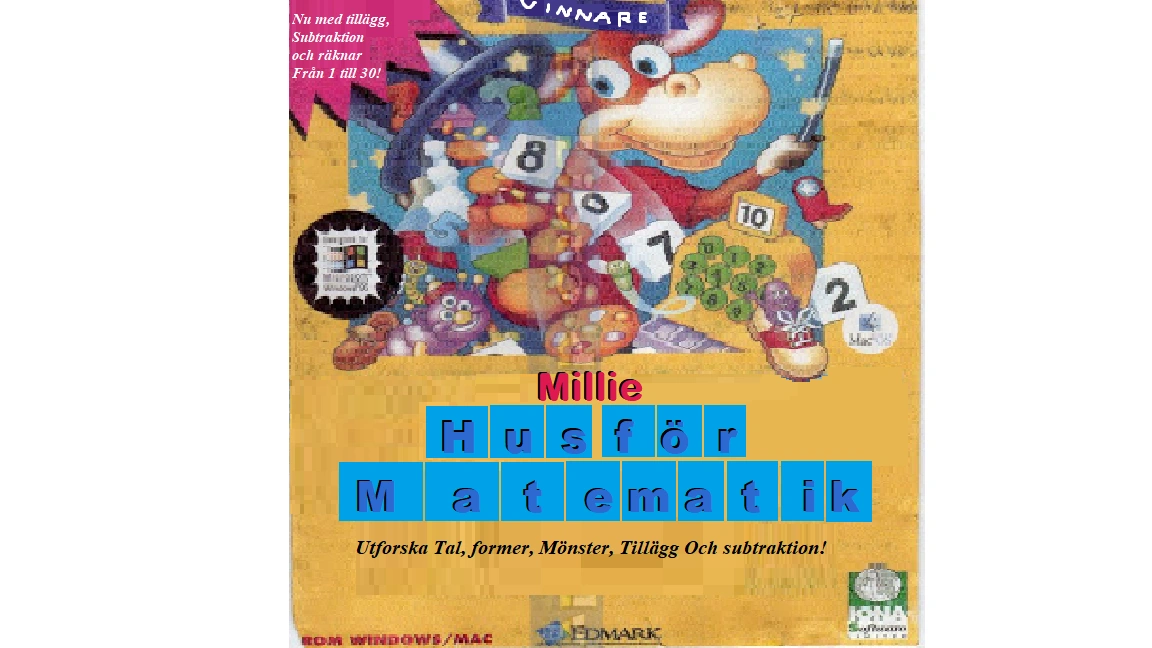 Millie, Hus för matematik, CD-ROM (Edmark, Millie's Math House, Swedish ...