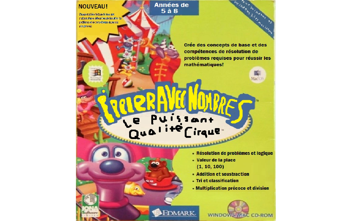 Épeler avec Nombres: Le puissant Qualité Cirque, CD-ROM (Edmark, Mighty ...
