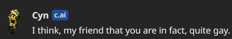 Cyn AI Bot I totally didnt use quotes for | Fandom