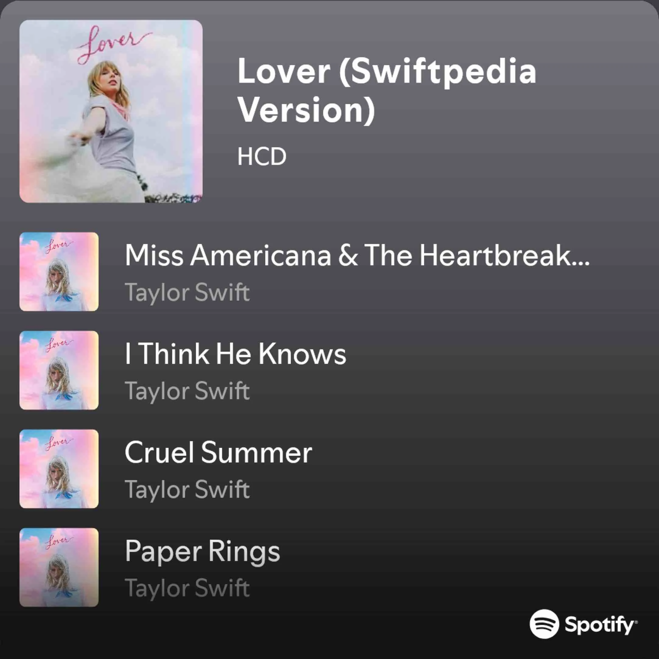 Swiftpedia creates their own Lover tracklist Pt. 23 | Fandom