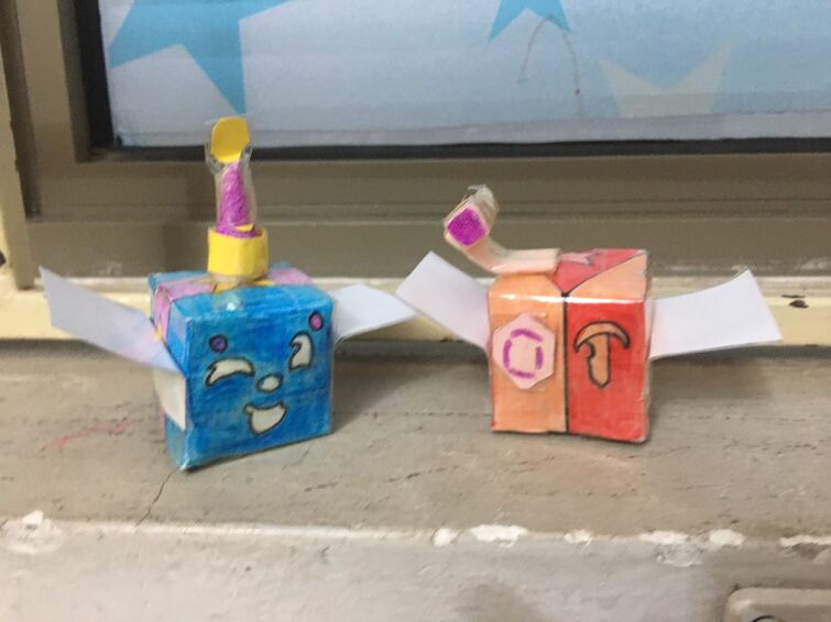 gifted precise bee and gifted buoyant bee are chilling in my window ...