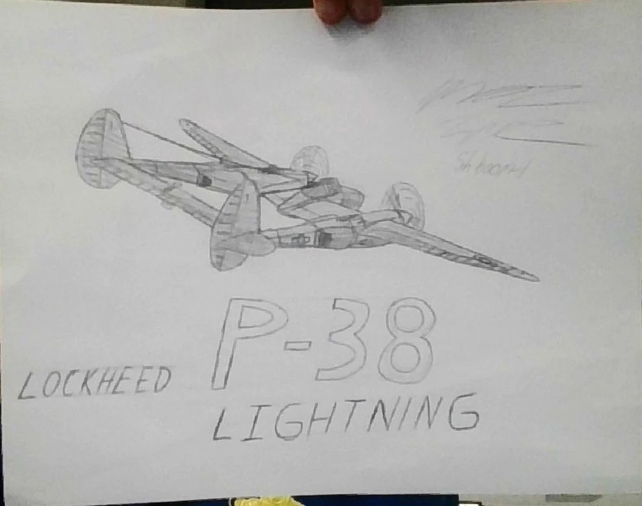 P-38 Drawing | Fandom