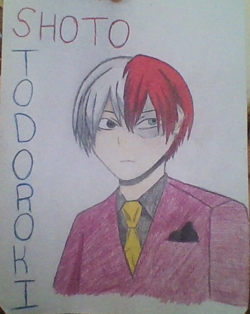 Hand drawing of Todoroki | Fandom