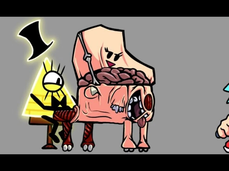 Holy funk its the funee triangle man from Gravity Falls. | Fandom