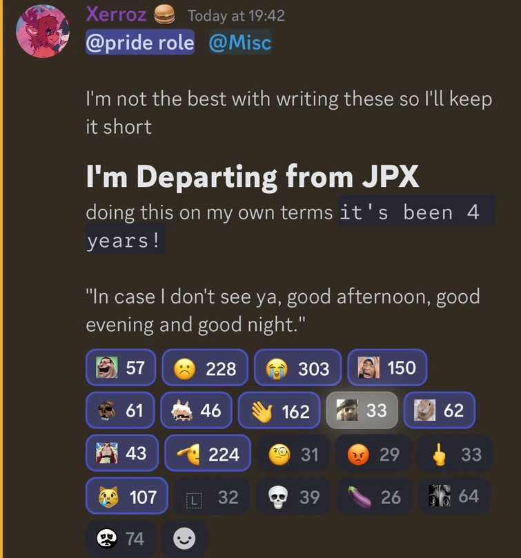 Farewell Xerroz. | Fandom