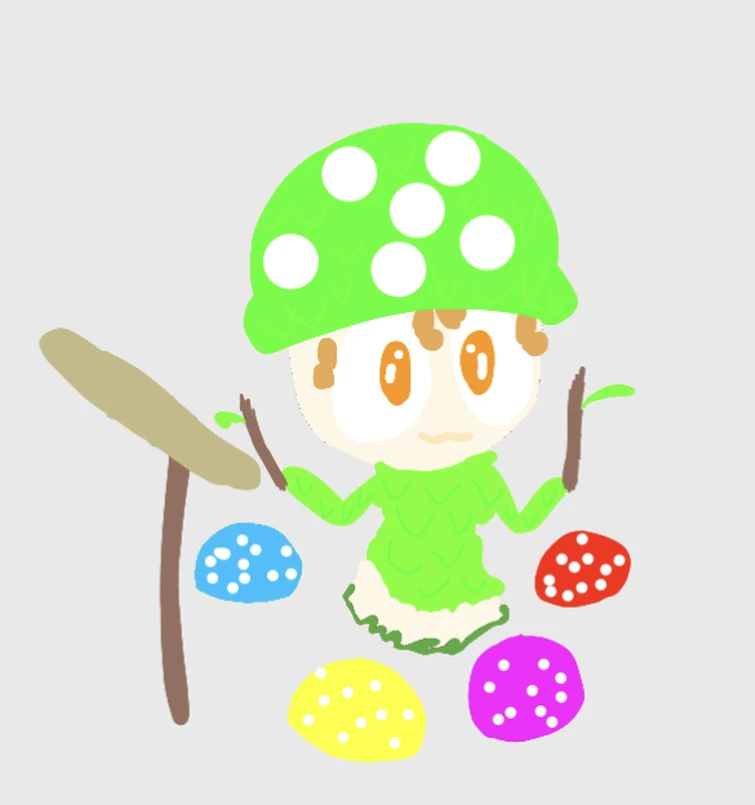 Mush-cap 3/18 (Fan made monster) Ik Mush-Caps face looks like Edamimi ...