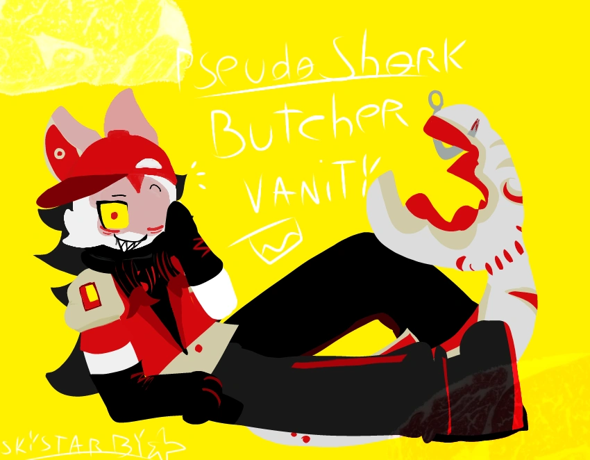 I don't know, a drawing of the Pseudo-Shork Butcher skin | Fandom