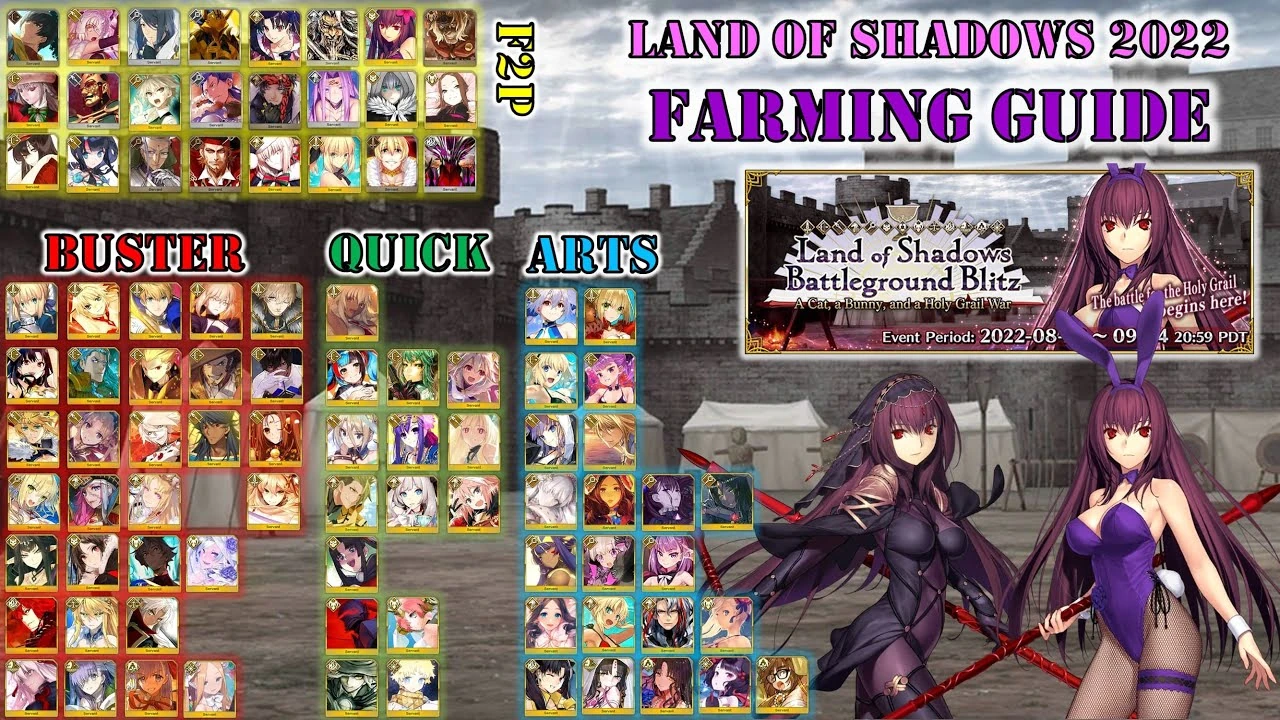 FGO NA – Land of Shadows Battleground Blitz – Lotto Farming Guide | Fandom