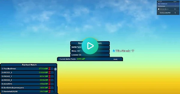 DBOG Ranked Matches | Fandom