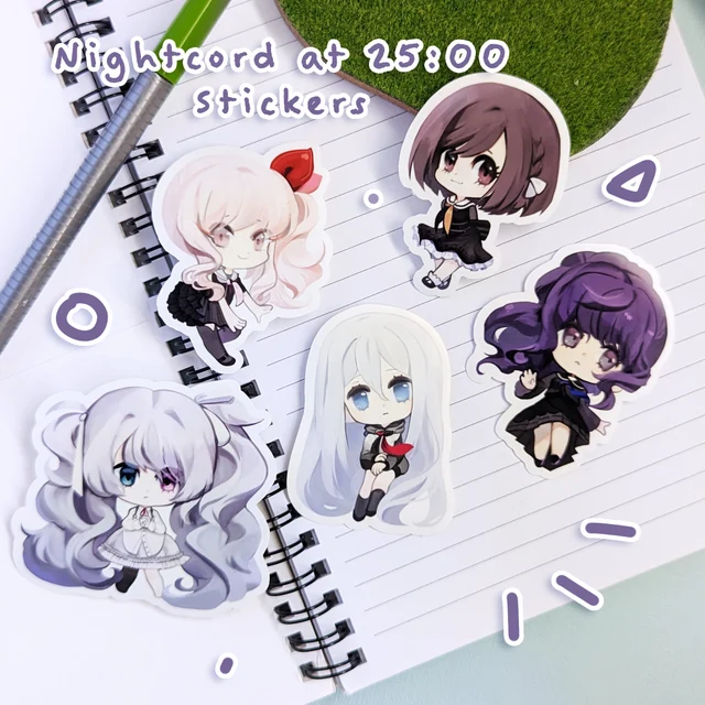 Comparing 2 packs of Nightcord stickers | Fandom