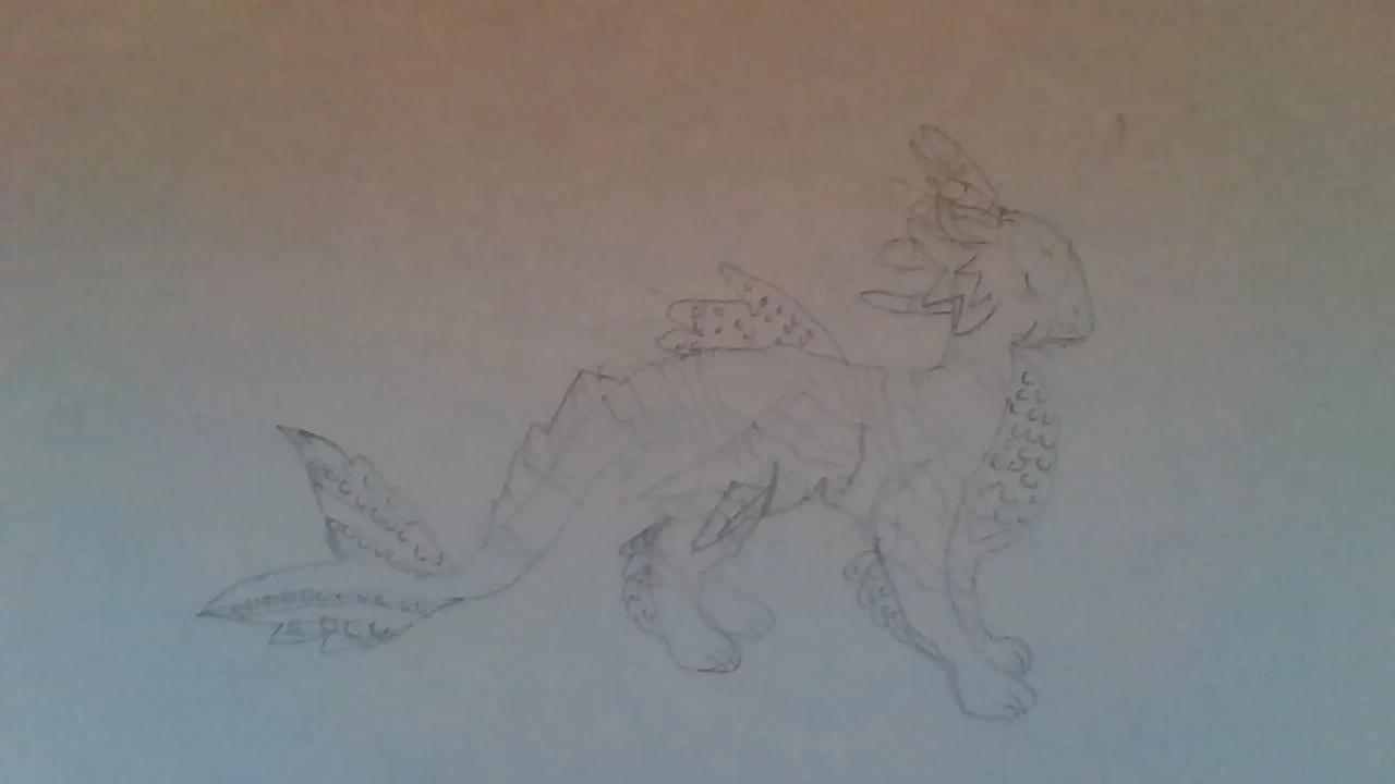 Lion fish dragon ( still has to be colored ) | Fandom