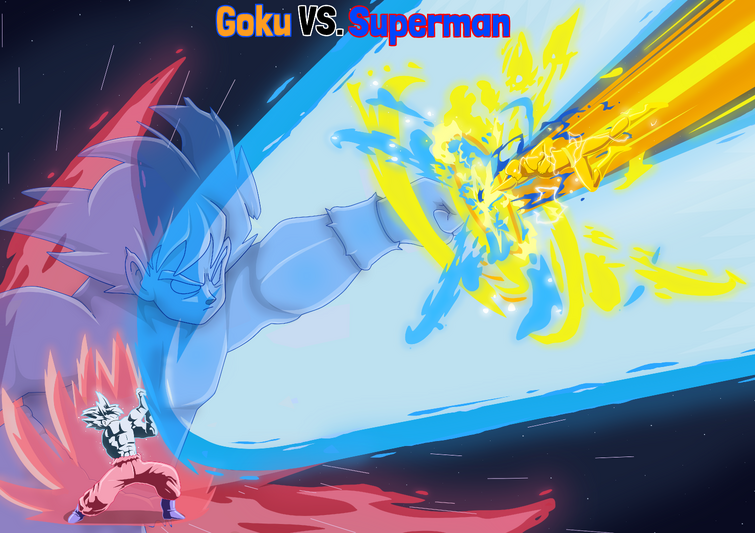 Thoughts on this fanart I did of Goku VS Superman? | Fandom