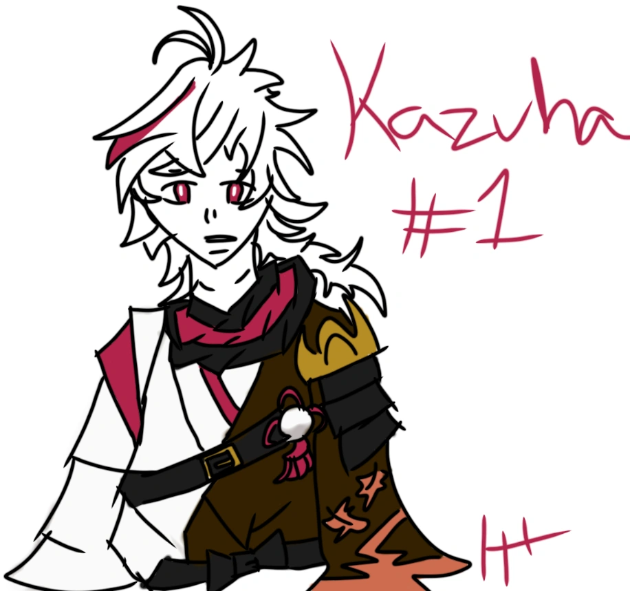 Drawing Kazuha for his bday month day 1! | Fandom