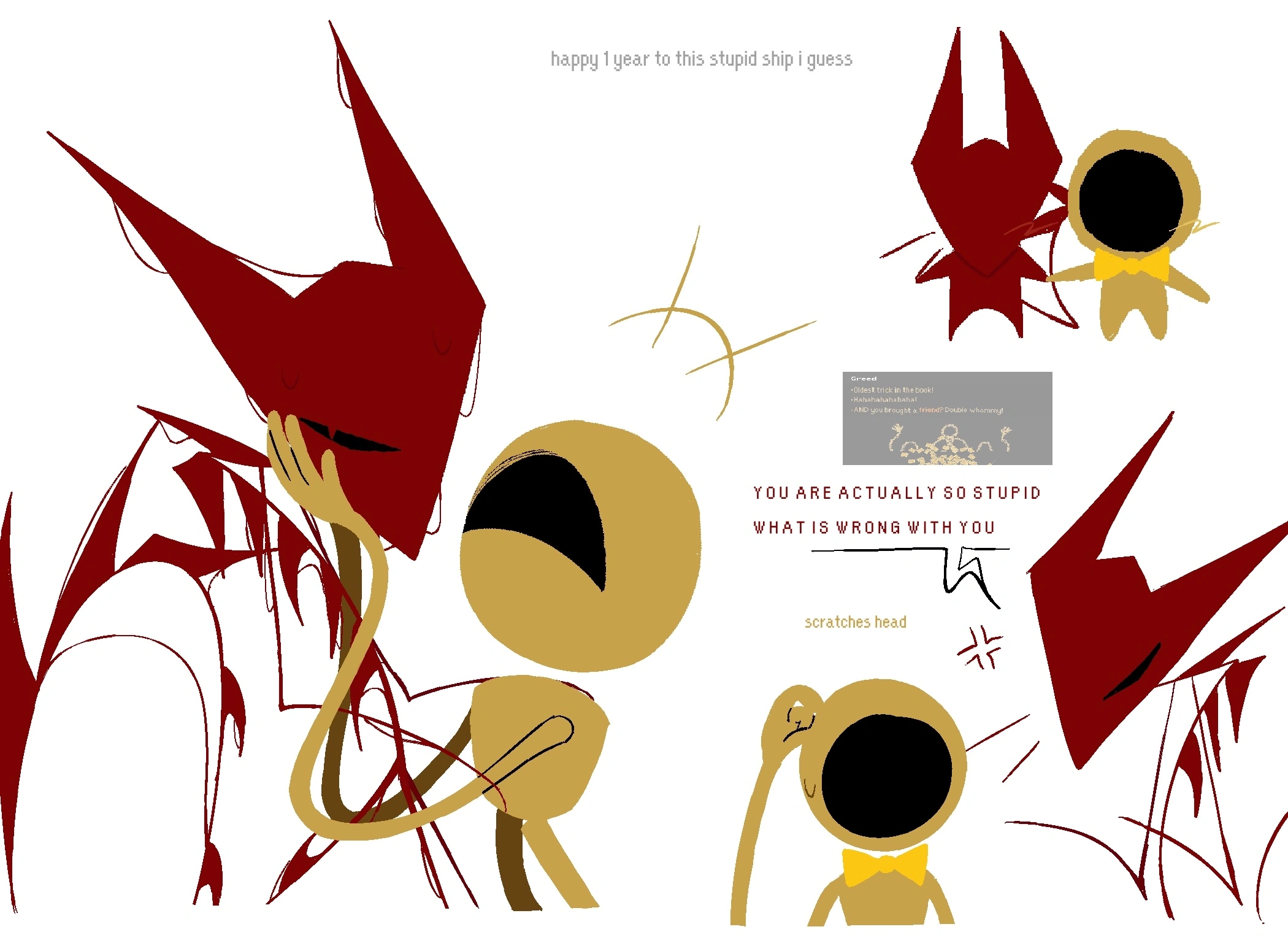 hatred and greed doodles redraw!!!!! | Fandom